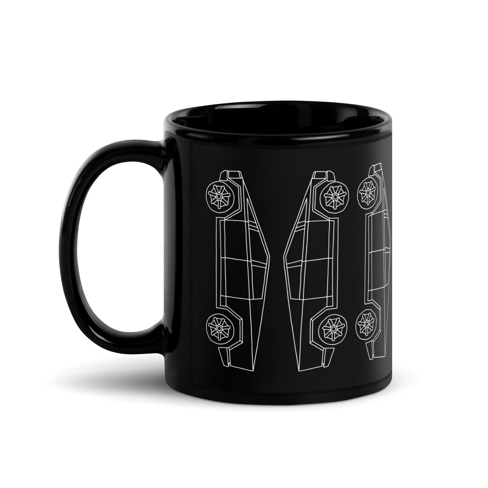 Tesla Cybertruck Black Glossy Mug - Etsy