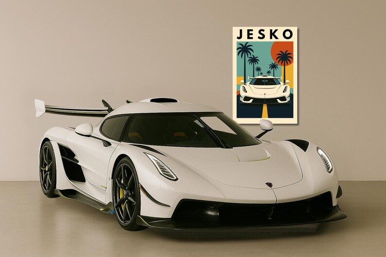 Koenigsegg Jesko Poster (bauhaus Style) - Etsy