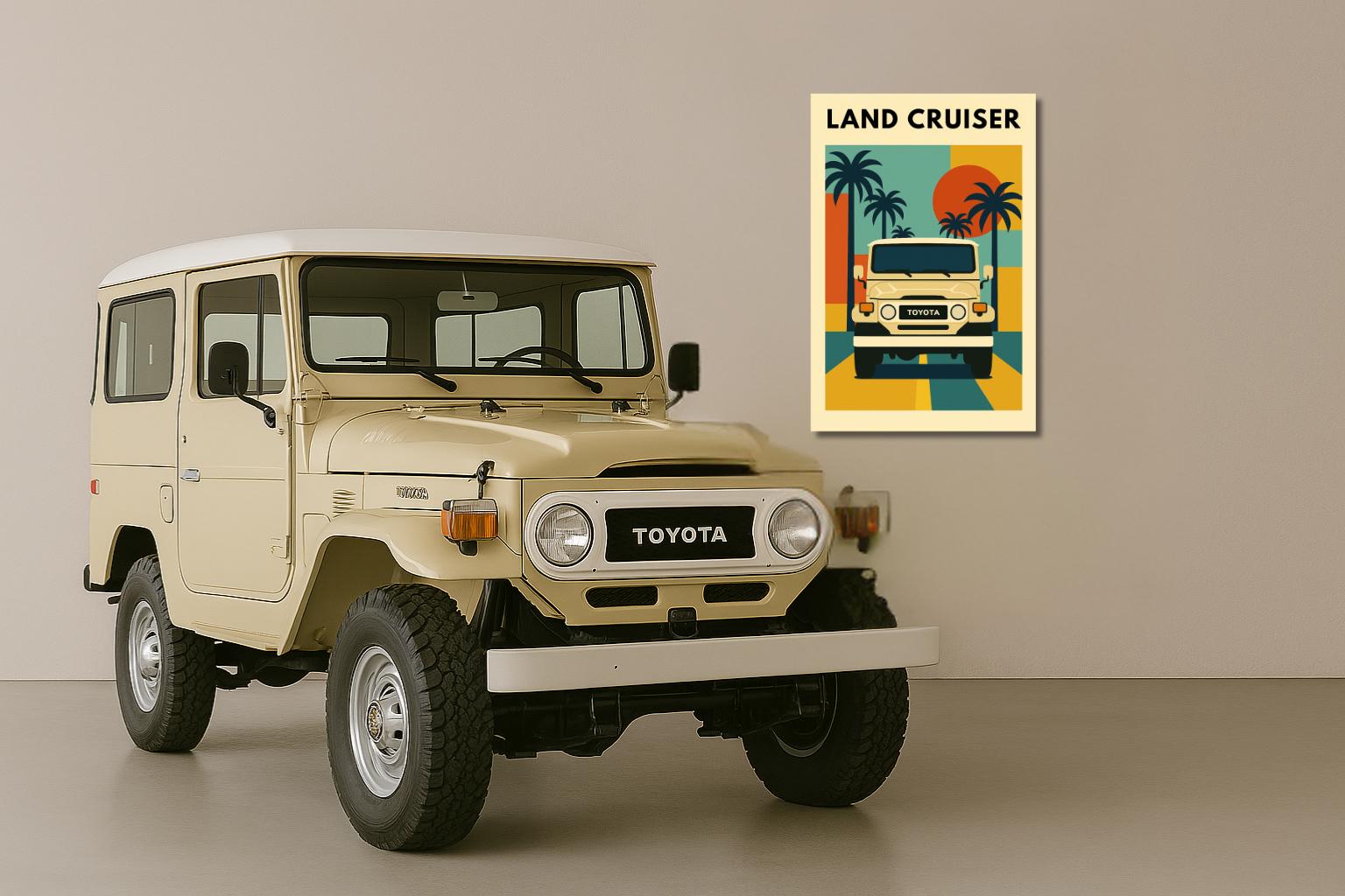 Toyota Land Cruiser Poster (bauhaus Style) - Etsy