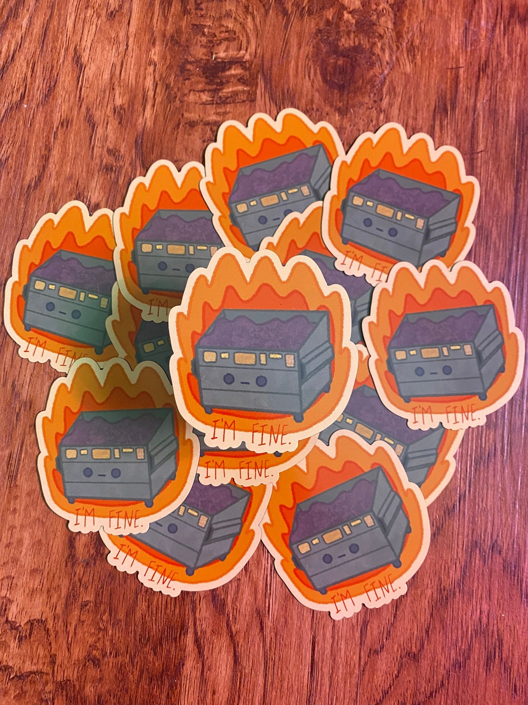 Dumpster Fire Magnet - Etsy