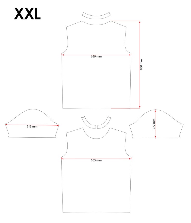 All Over Man Oversize T-shirt Template PDF Sewing Pattern, for ...