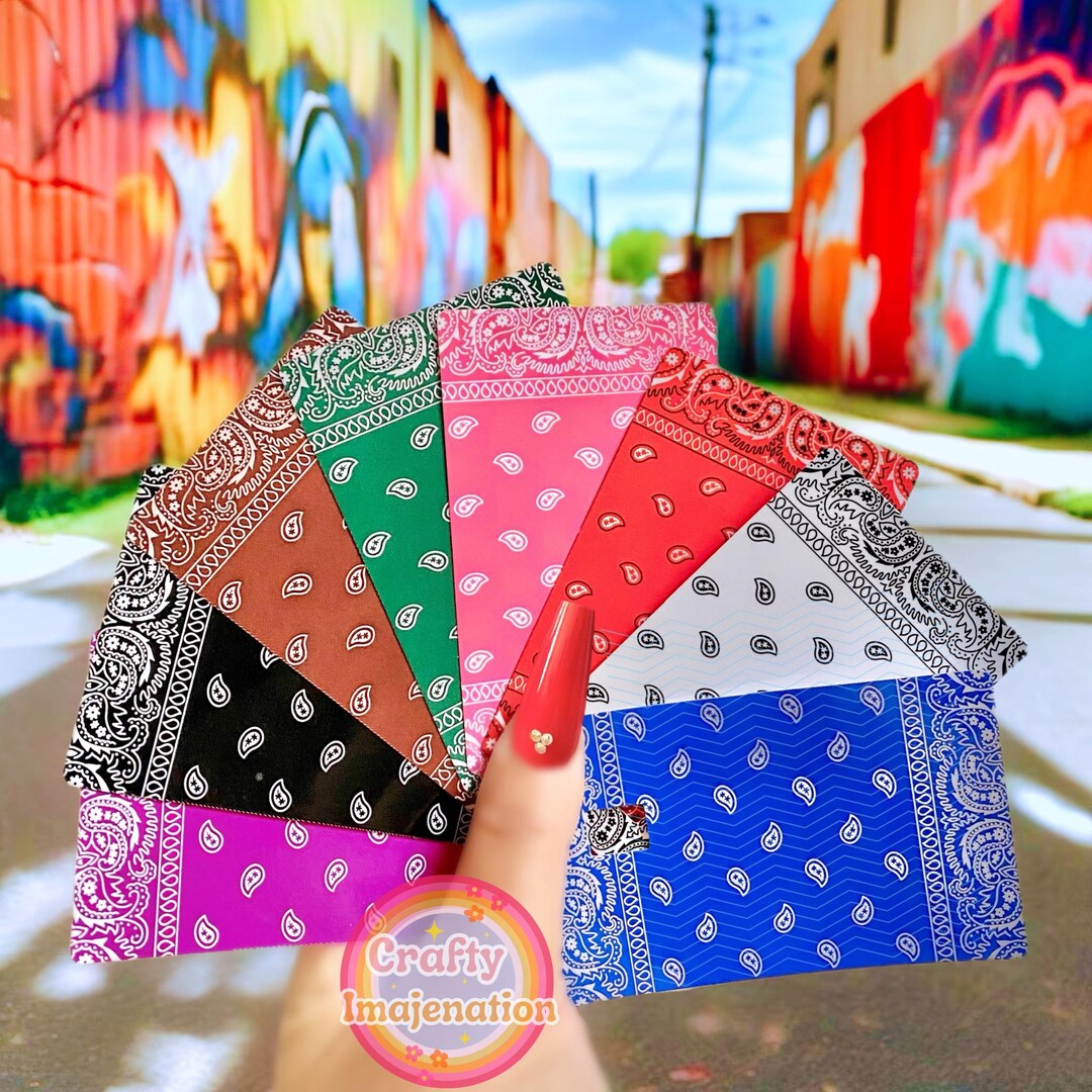 Bandana Credit Debit Card Sticker, Colorful Bandanas Credit Card ...