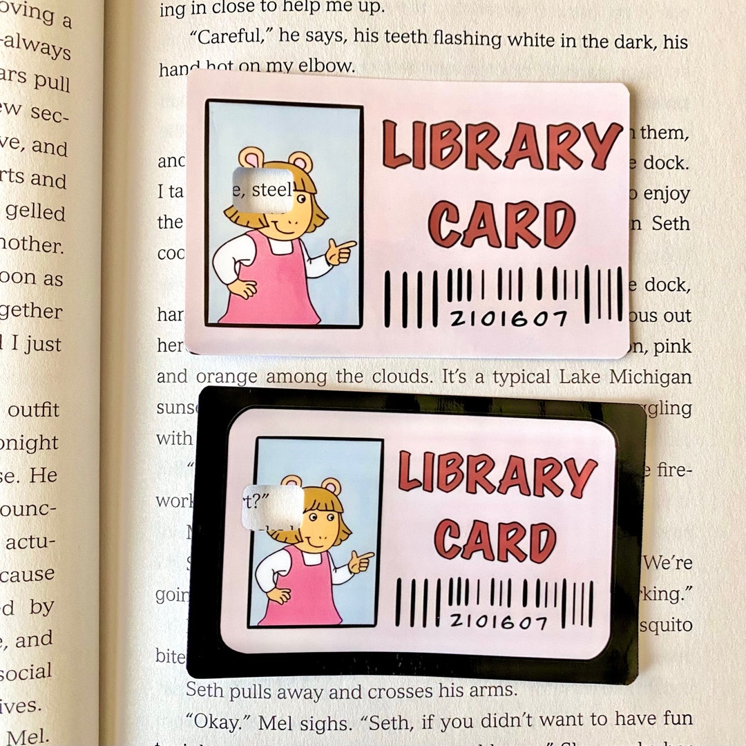 DW Library Card Credit Debit Card Sticker, 90s Cartoon Show Credit ...
