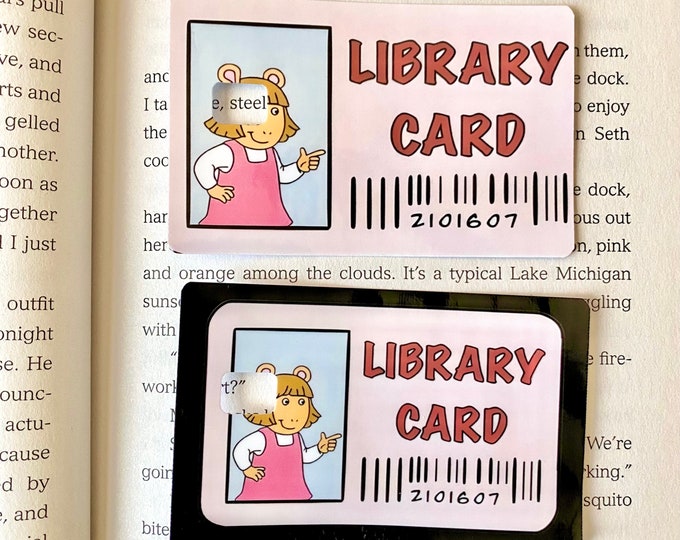 DW Library Card Credit Debit Card Sticker, 90s Cartoon Show Credit ...