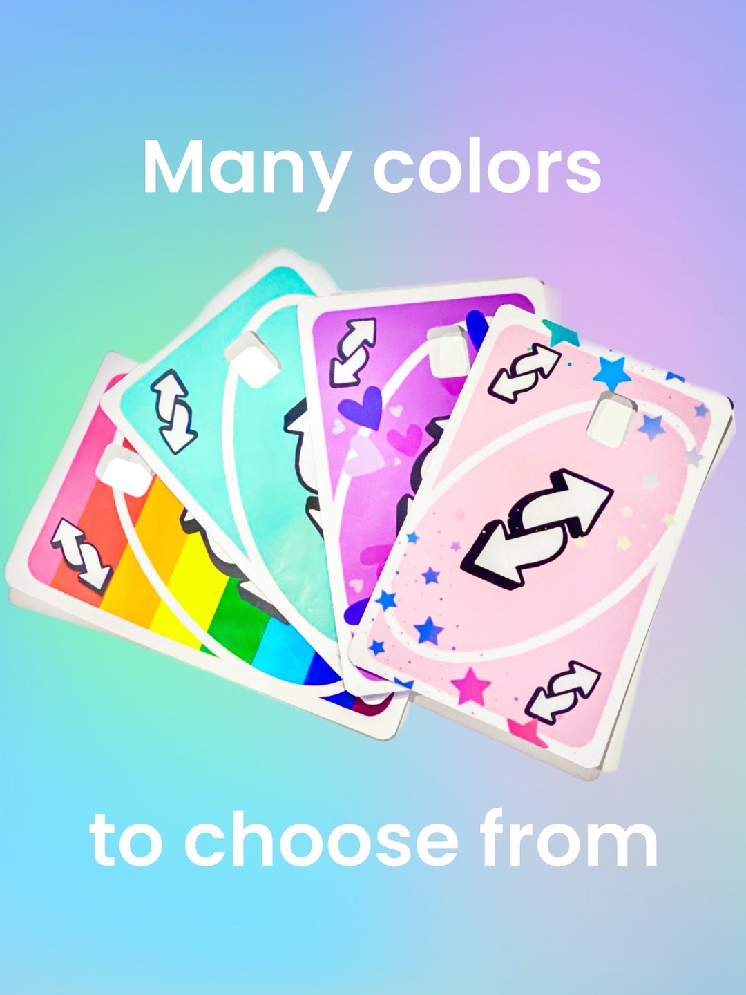 Back to You Credit Debit Card Sticker, Colorful Card Sticker, Card Game ...