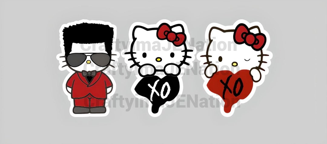 Weeknd After Hours Stickers, XO Sticker, Weeknd Kitty Sticker, Weeknd ...
