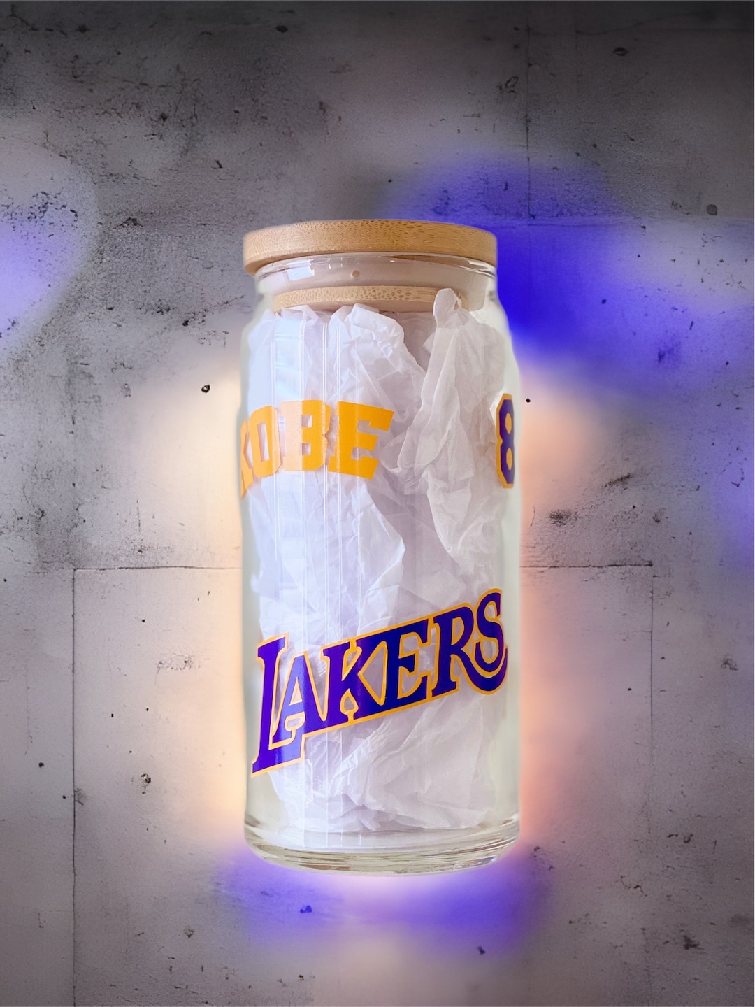 Lakers Cup, Kobe Cup, Kobe Beer Can, Glass Can Cup, 8 24 Glass Cup ...