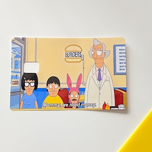 Mommy We Need Money Credit Debit Card Sticker, Cartoon Show Credit ...