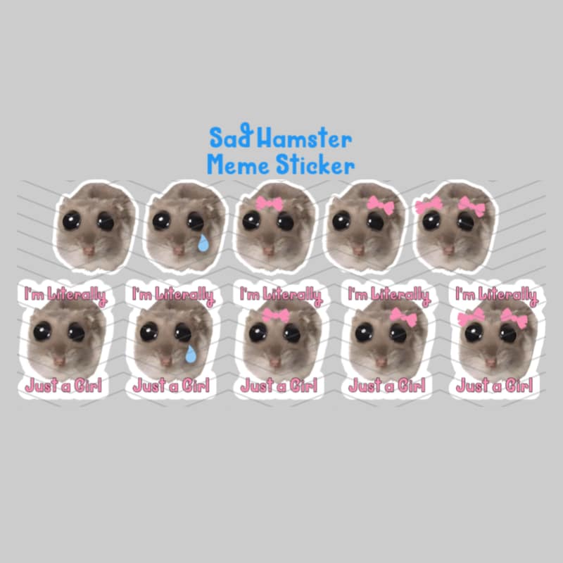 Hamster Meme Stickers - Etsy