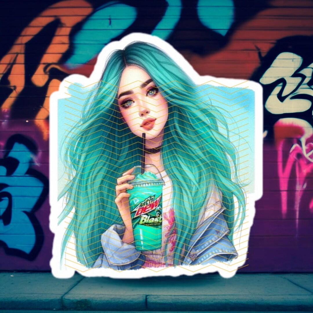 Blast Drink Sticker, Blast Girlie Sticker, Blast Glitter Sticker, Mtn ...