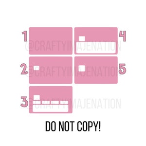 Pop Art Credit Debit Card Sticker, Pink Aesthetic Credit Card Sticker ...