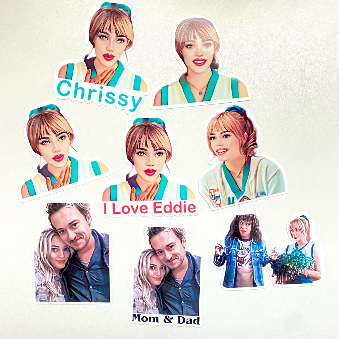 Eddie Munson and Chrissy Stickers, Chrissy Wake up Stickers, Chrissy ...