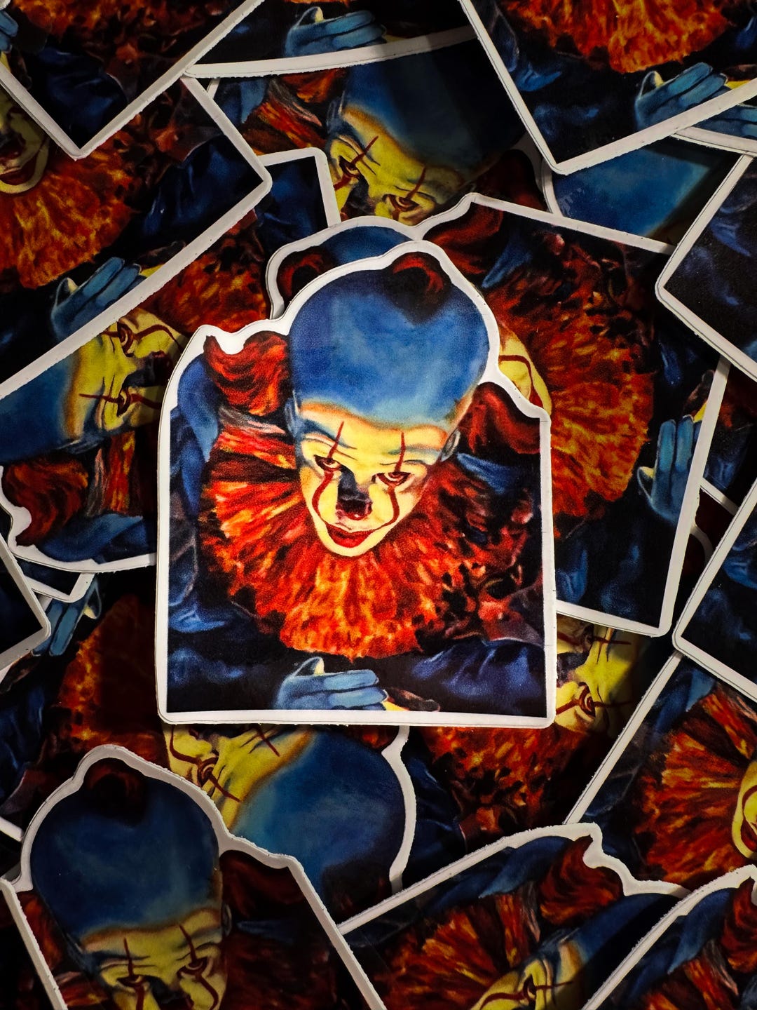 Pennywise 2017 Sticker, It Hand Drawn Horror Movie Stickers. - Etsy