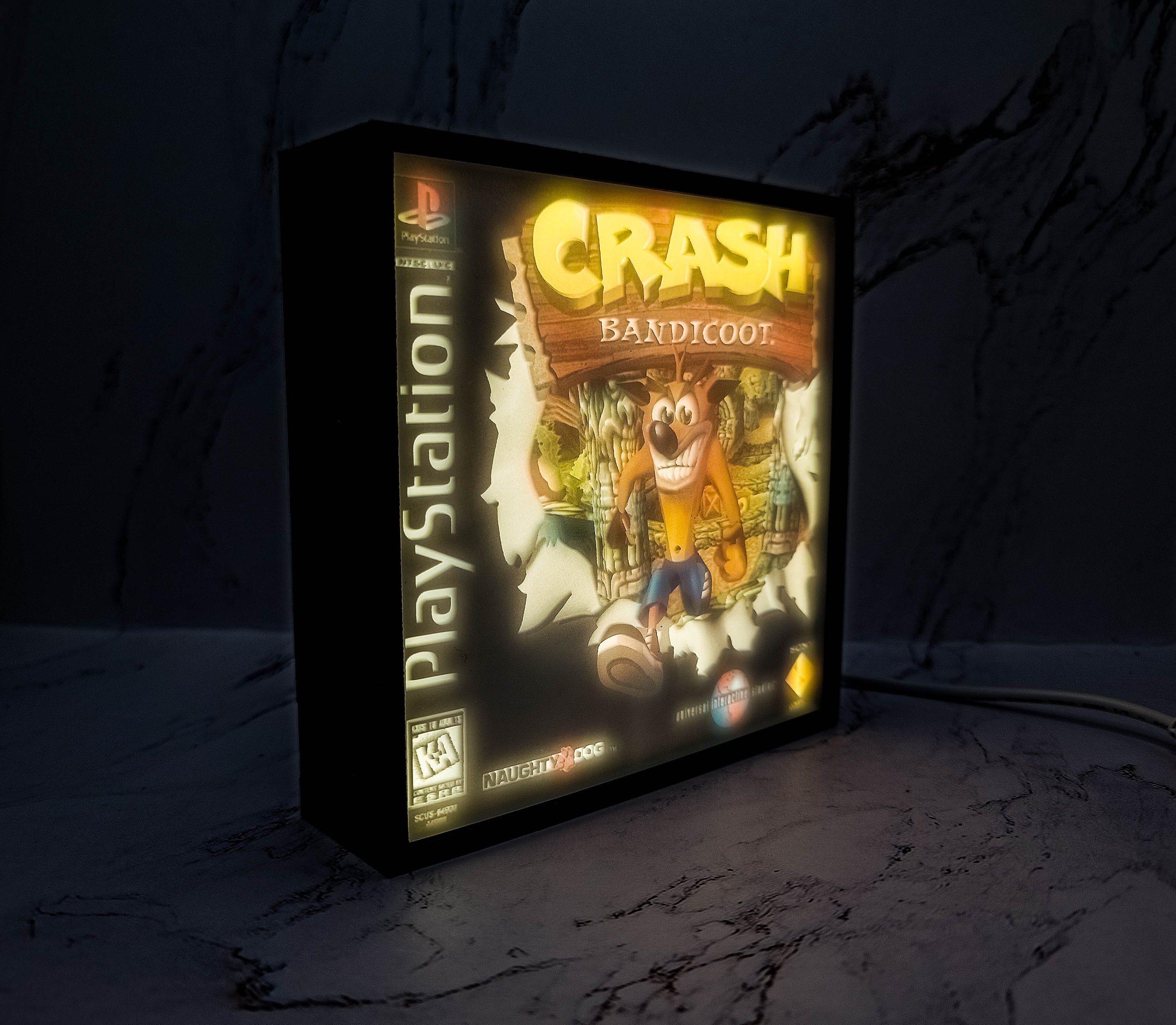Crash Bandicoot 3D Illuminated Shadow Box Video Game Art - Etsy