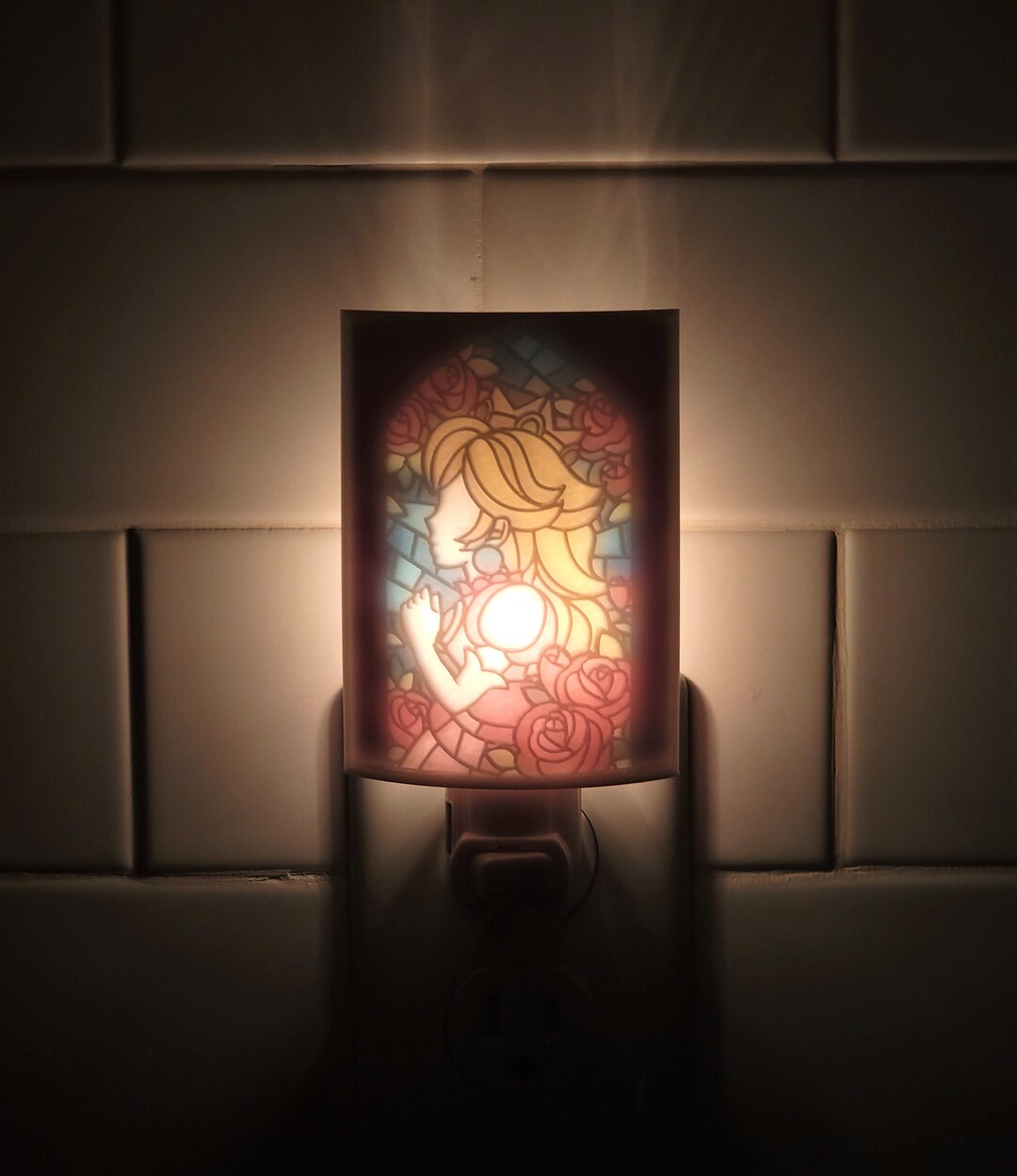 Princess Peach Color Nightlight | High Quality Color Mario 64 Inspired ...