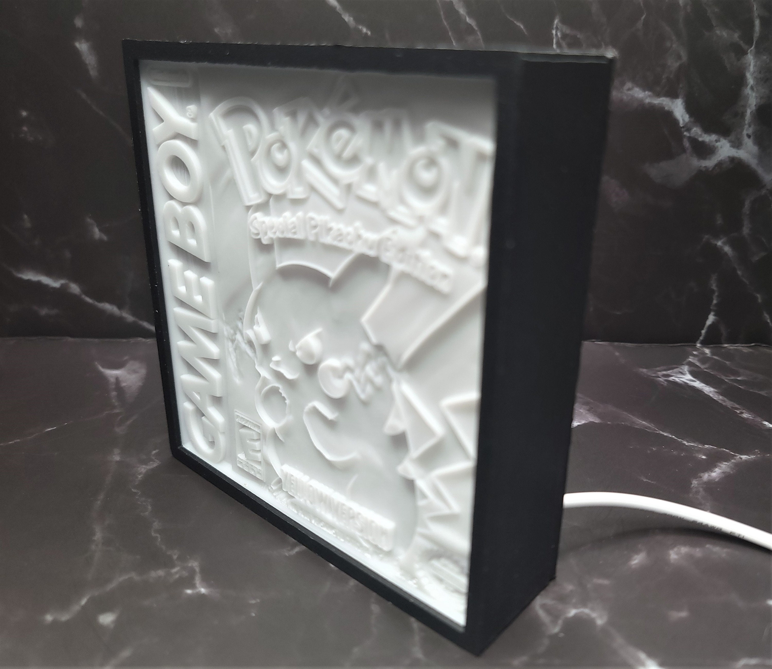 Pokemon Yellow 3d Illuminated Color Shadow Box Classic - Etsy