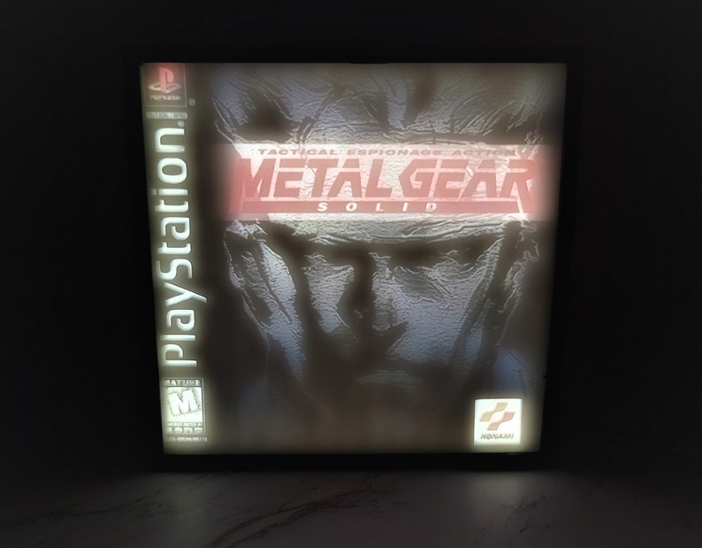 Metal Gear Solid 3d Illuminated Shadow Box Video Game Art - Etsy
