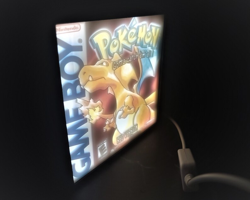 Pokemon Red 3d Illuminated Color Shadow Box Classic - Etsy