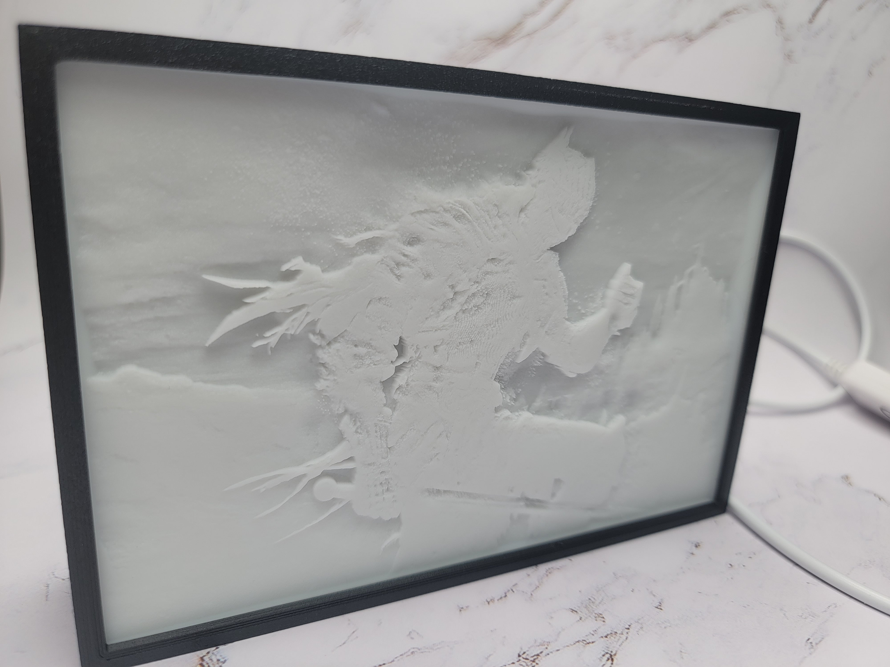 Dark Souls 3 3d Illuminated Shadow Box Video Game Art - Etsy