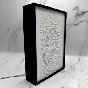 Princess Peach | 3d Illuminated Shadow Box | Video Game Art Decor ...