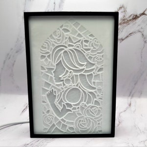 Princess Peach | 3d Illuminated Shadow Box | Video Game Art Decor ...