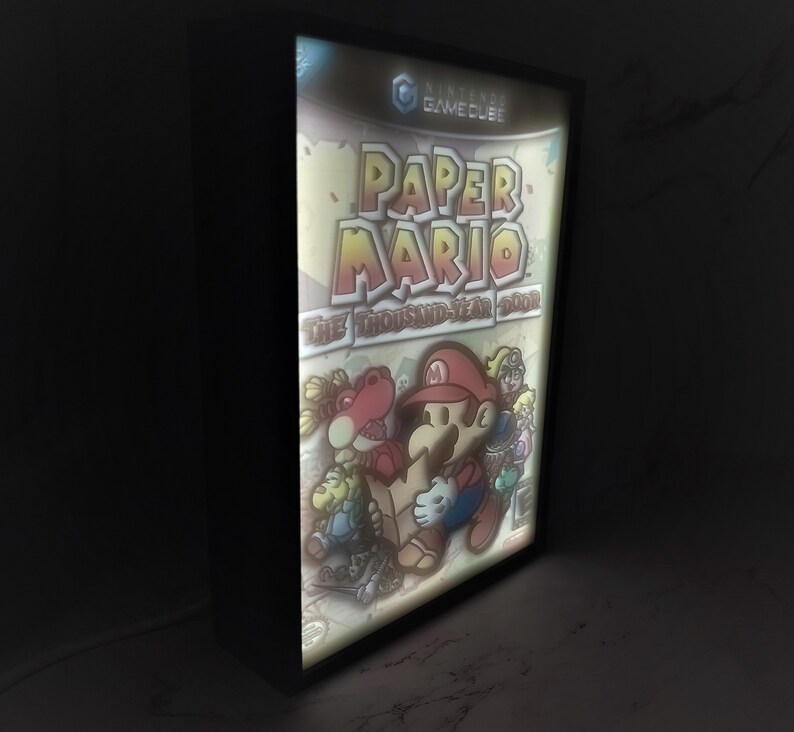Paper Mario 3d Illuminated Shadow Box Video Game Art Decor - Etsy