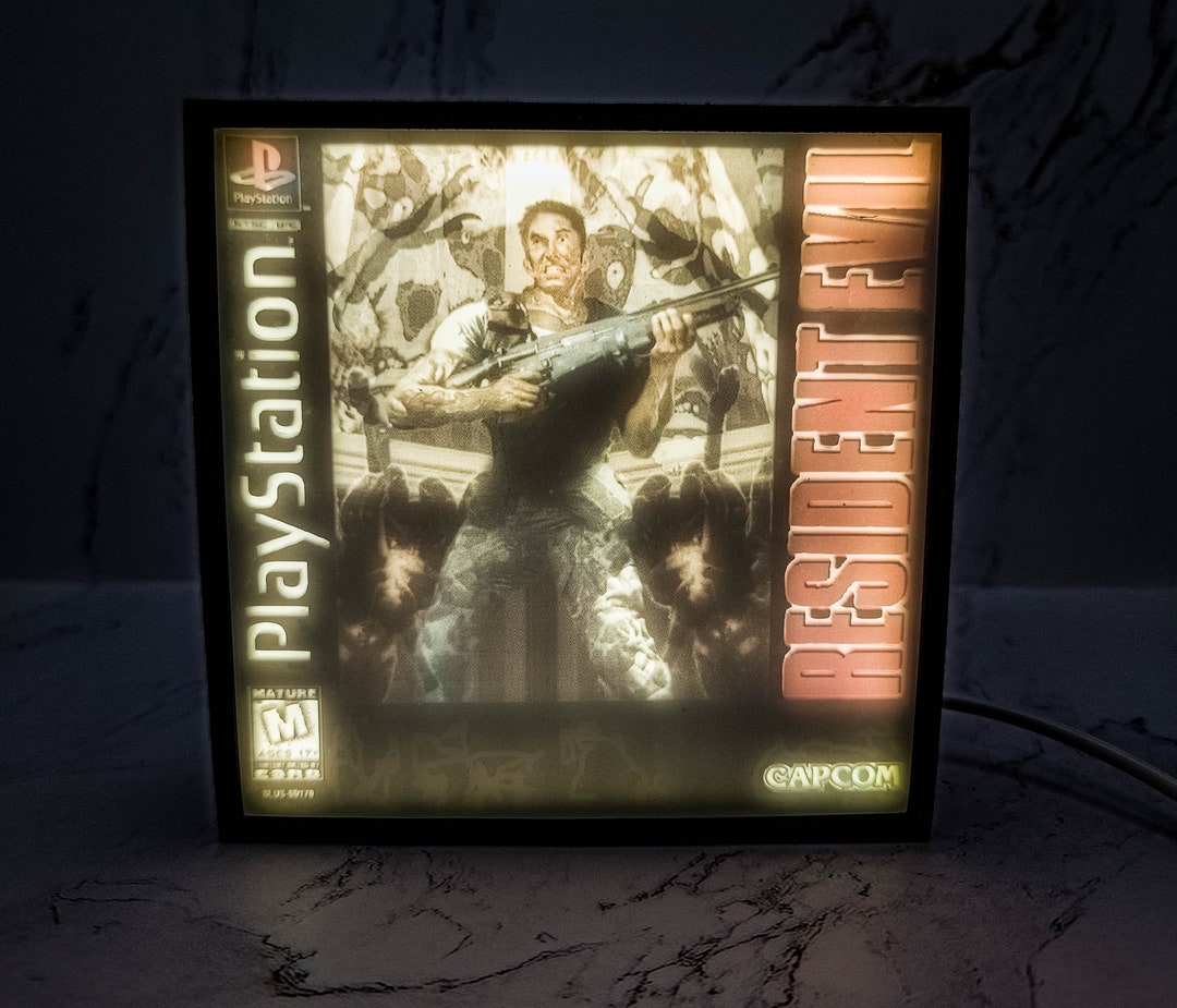 Resident Evil | 3d Illuminated Shadow Box | Video Game Art Decor ...