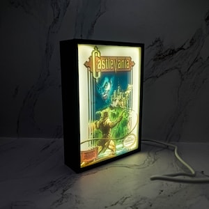Castlevania | 3D Illuminated Shadow Box | Video Game Art Decor Retro ...