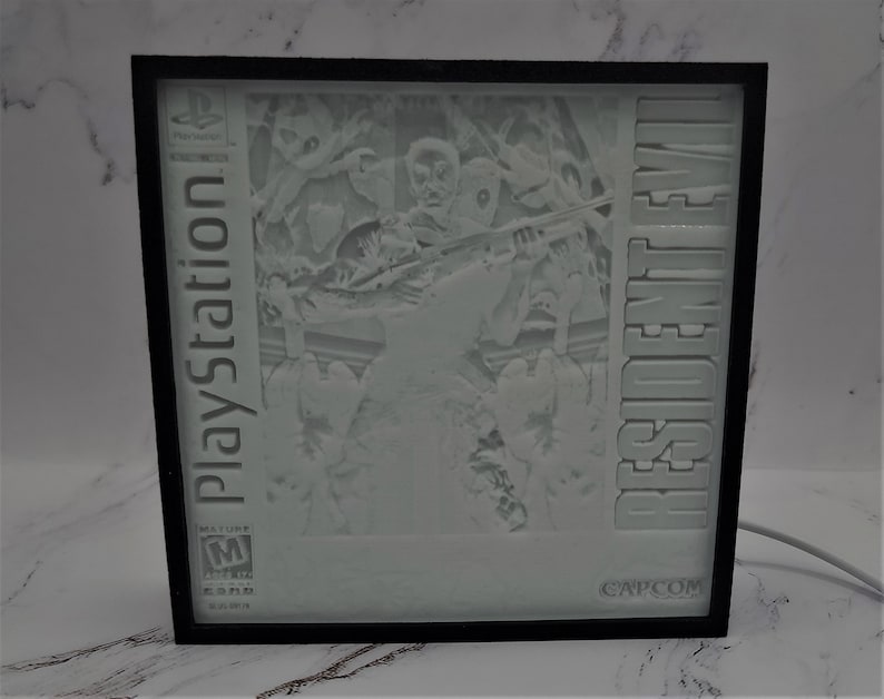 Resident Evil 3d Illuminated Shadow Box Video Game Art - Etsy