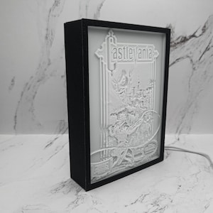Castlevania | 3D Illuminated Shadow Box | Video Game Art Decor Retro ...