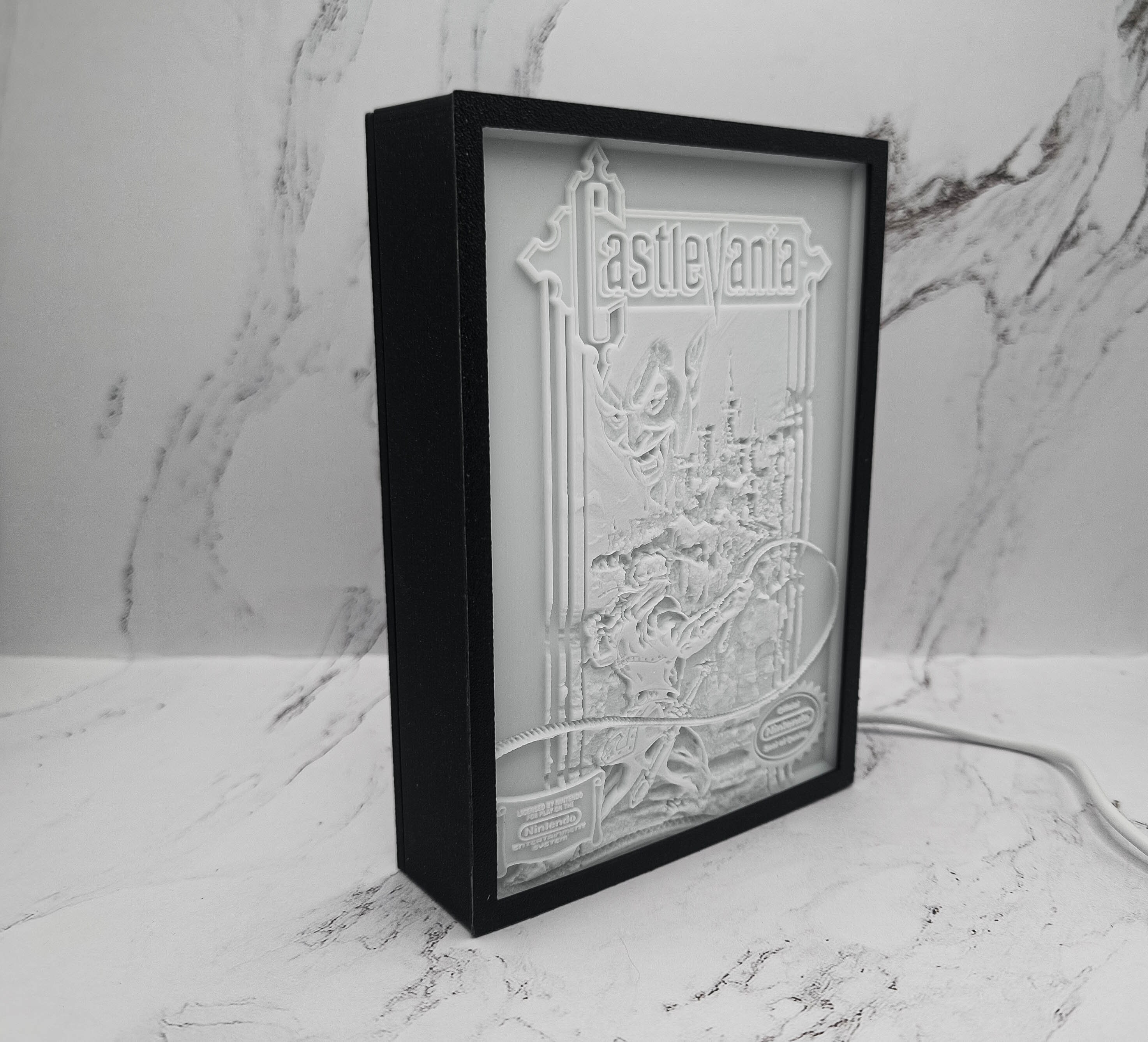 Castlevania | 3D Illuminated Shadow Box | Video Game Art Decor Retro ...