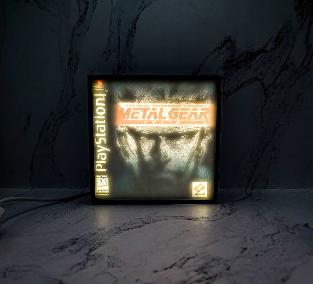 Metal Gear Solid 3d Illuminated Shadow Box Video Game Art Decor Metal ...