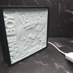 Pokemon Yellow | 3d Illuminated Color Shadow Box | Classic Pokemon ...