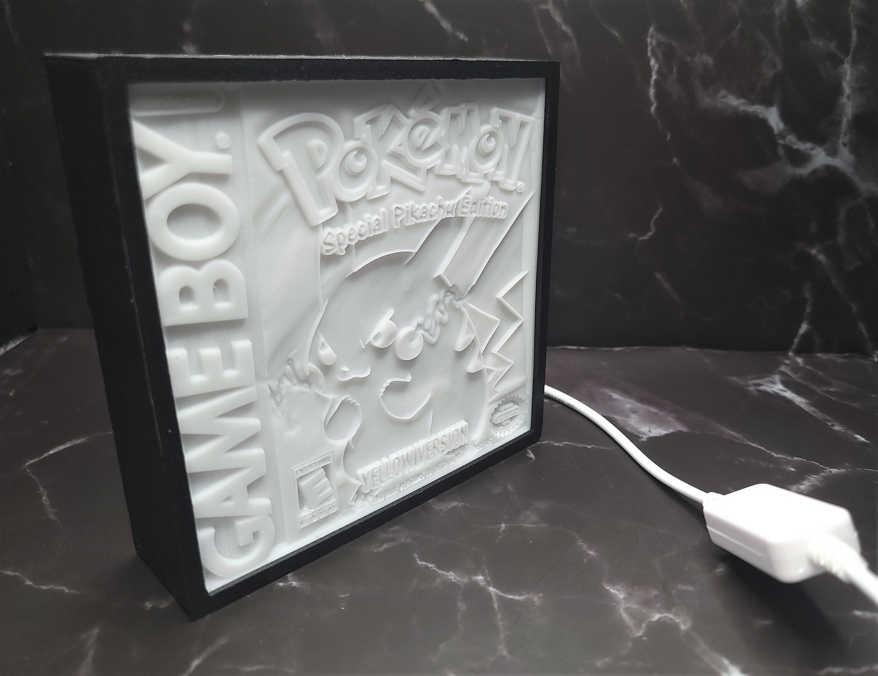 Pokemon Yellow | 3d Illuminated Color Shadow Box | Classic Pokemon ...