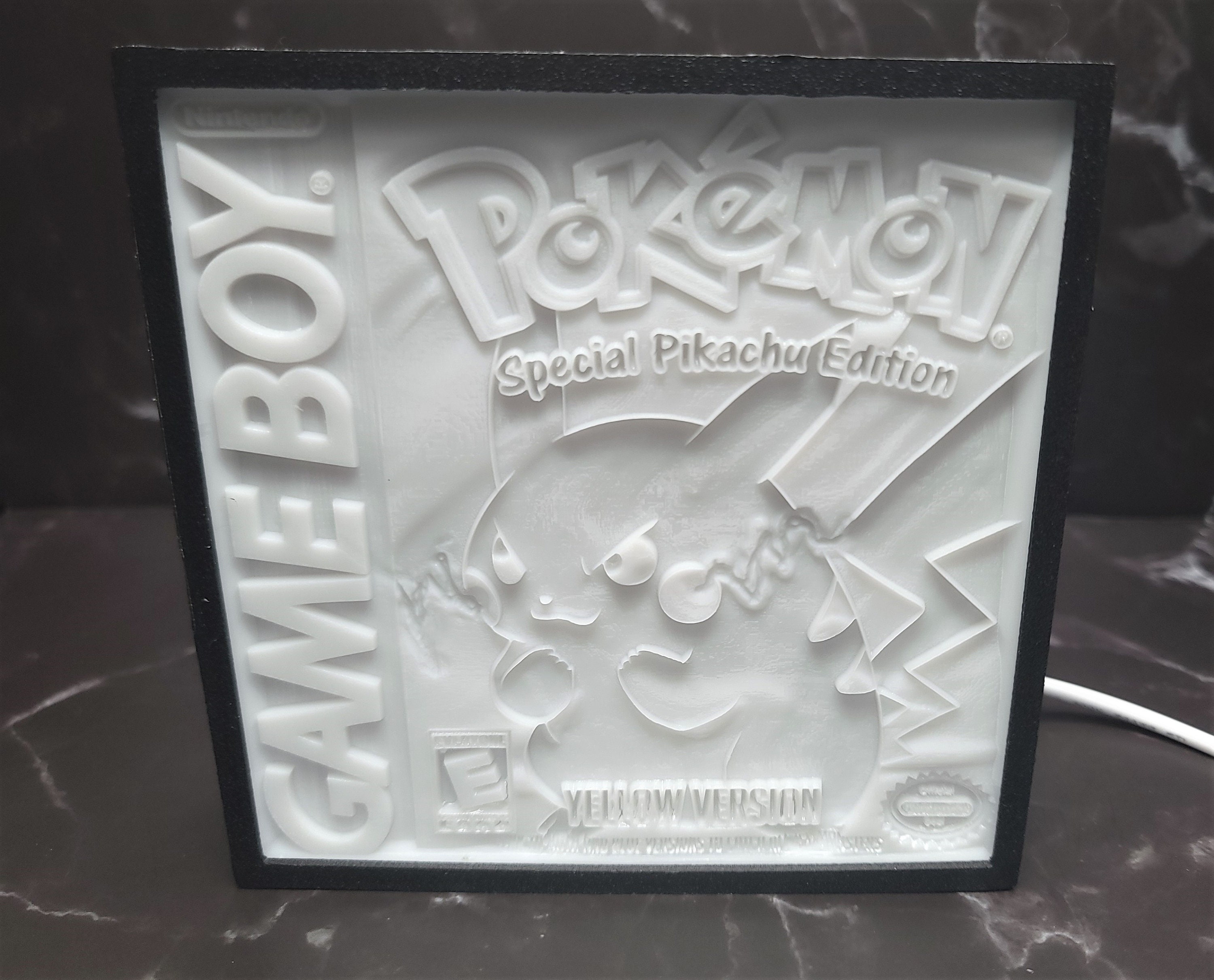 Pokemon Yellow 3d Illuminated Color Shadow Box Classic - Etsy