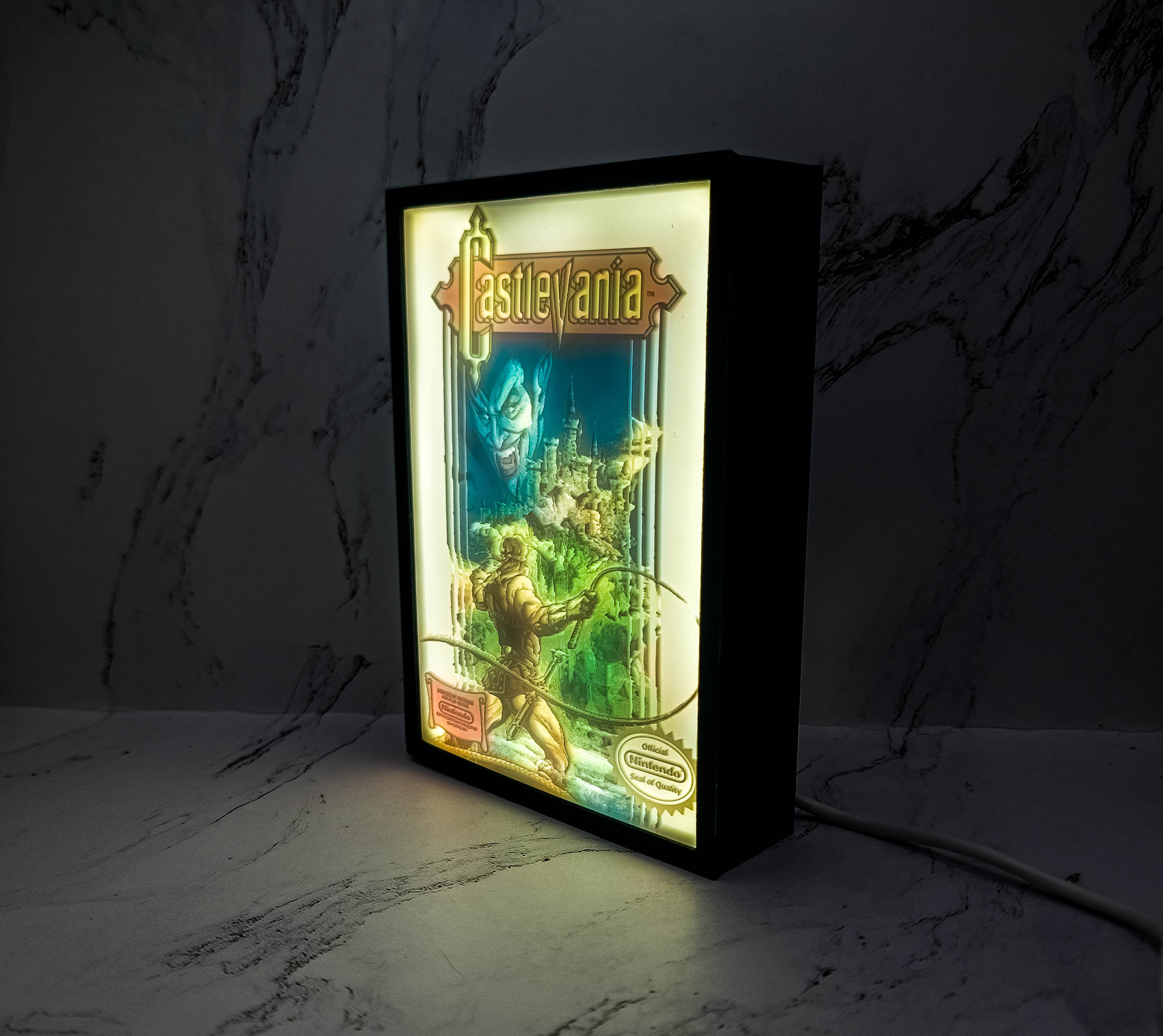 Castlevania 3D Illuminated Shadow Box Video Game Art Decor - Etsy