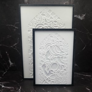 Princess Peach | 3d Illuminated Shadow Box | Video Game Art Decor ...