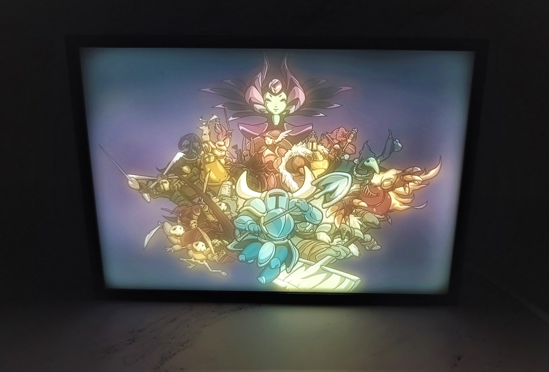 Shovel Knight 3d Illuminated Shadow Box Video Game Art - Etsy
