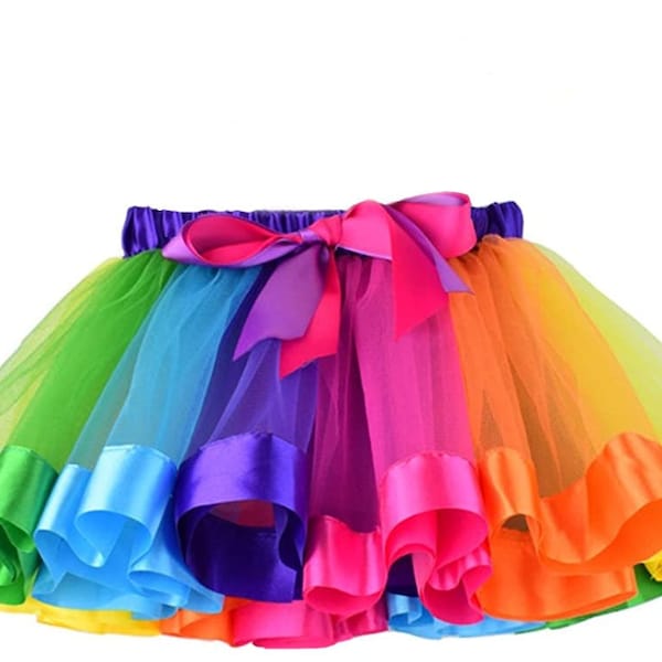 Rainbow Tutu Dress - Etsy