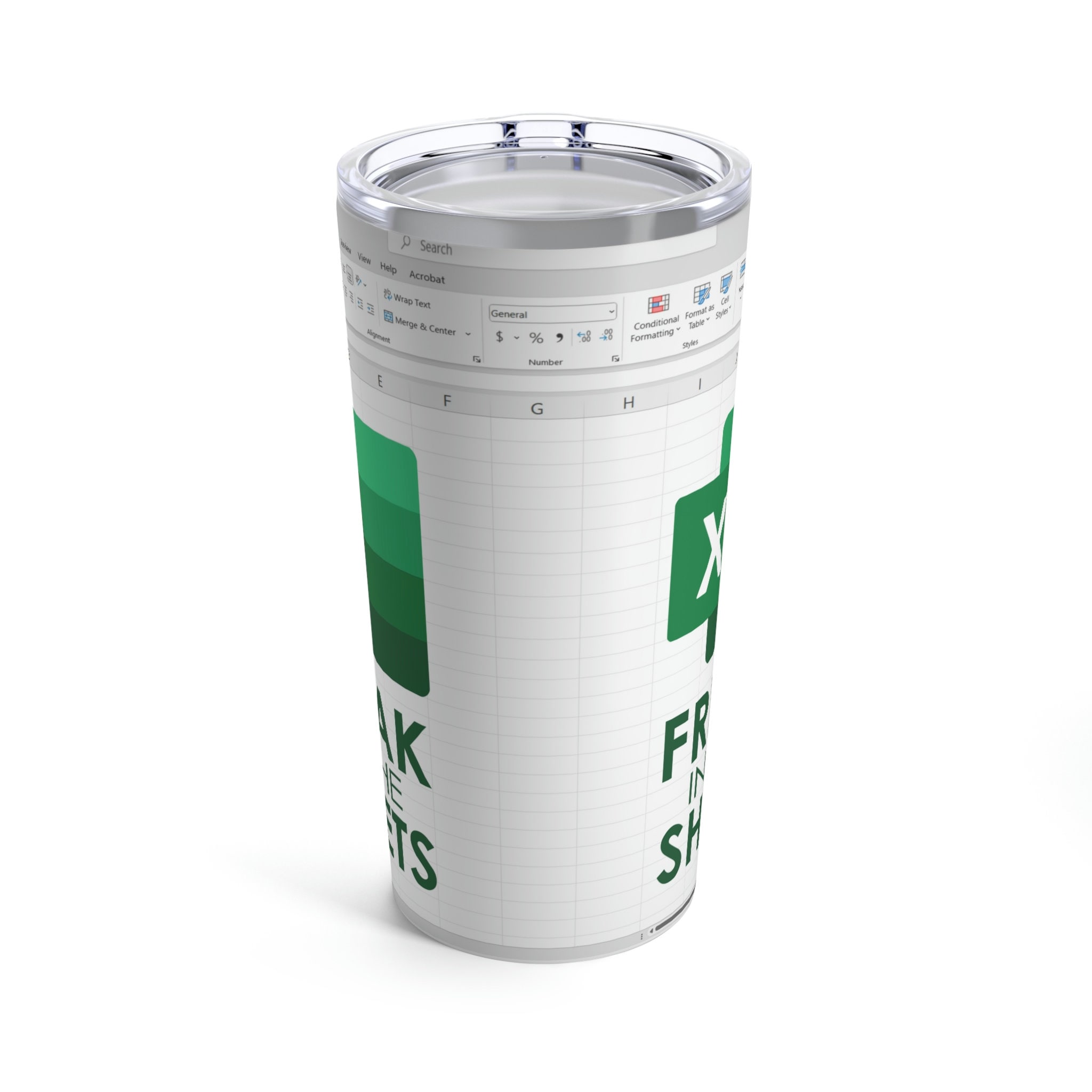 Freak in the Sheets Tumbler Travel Mug. Excel Spreadsheet Cup 20oz - Etsy