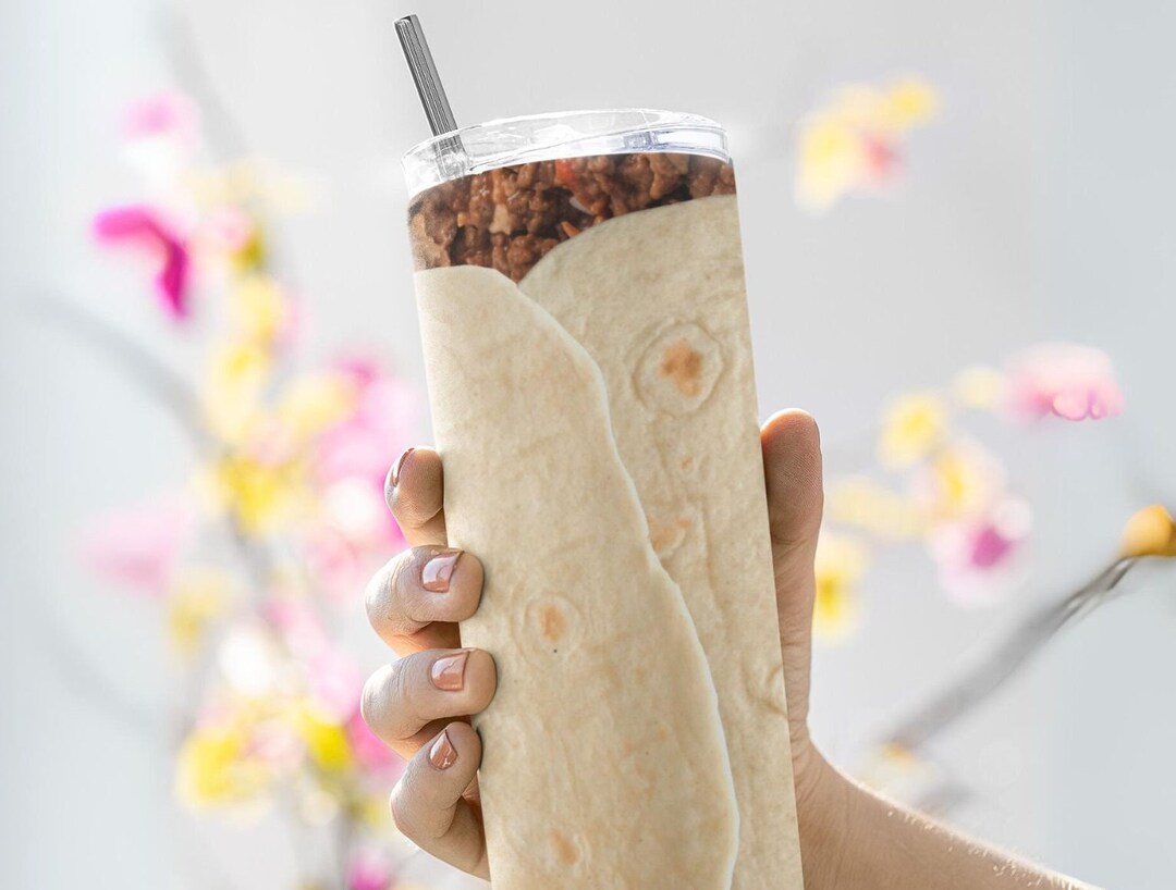 Burrito Tumbler 20oz Taco Bell Burrito - Etsy