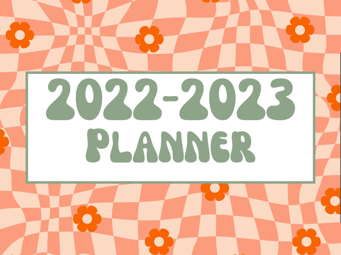 Retro Groovy Planner August 2022-december 2023 - Etsy