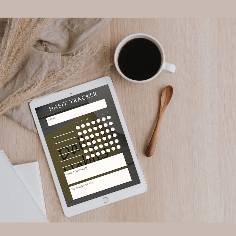 HABIT TRACKER, Planner, Printable Planner, Digital Planner, Printable ...