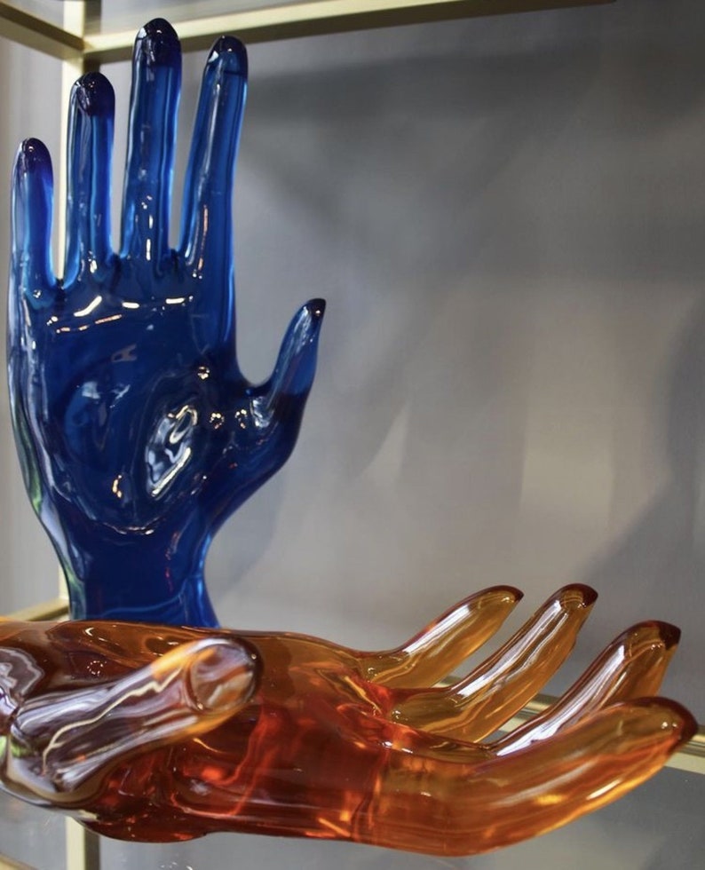 Hand Model Decor, Modern Resin Sculpture, Epoxy Resin Table Top, Resin ...