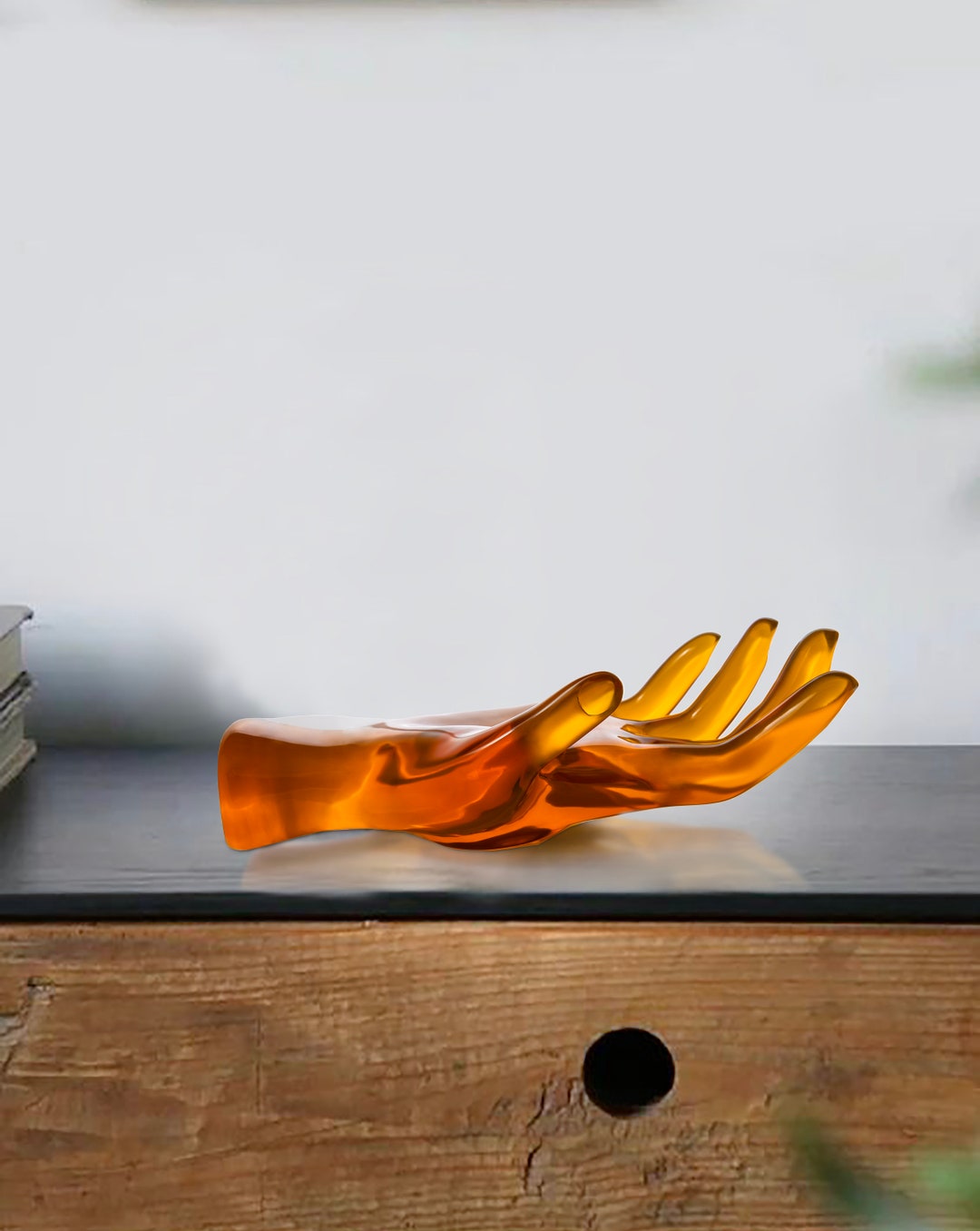 Hand Model Decor, Modern Resin Sculpture, Epoxy Resin Table Top, Resin ...