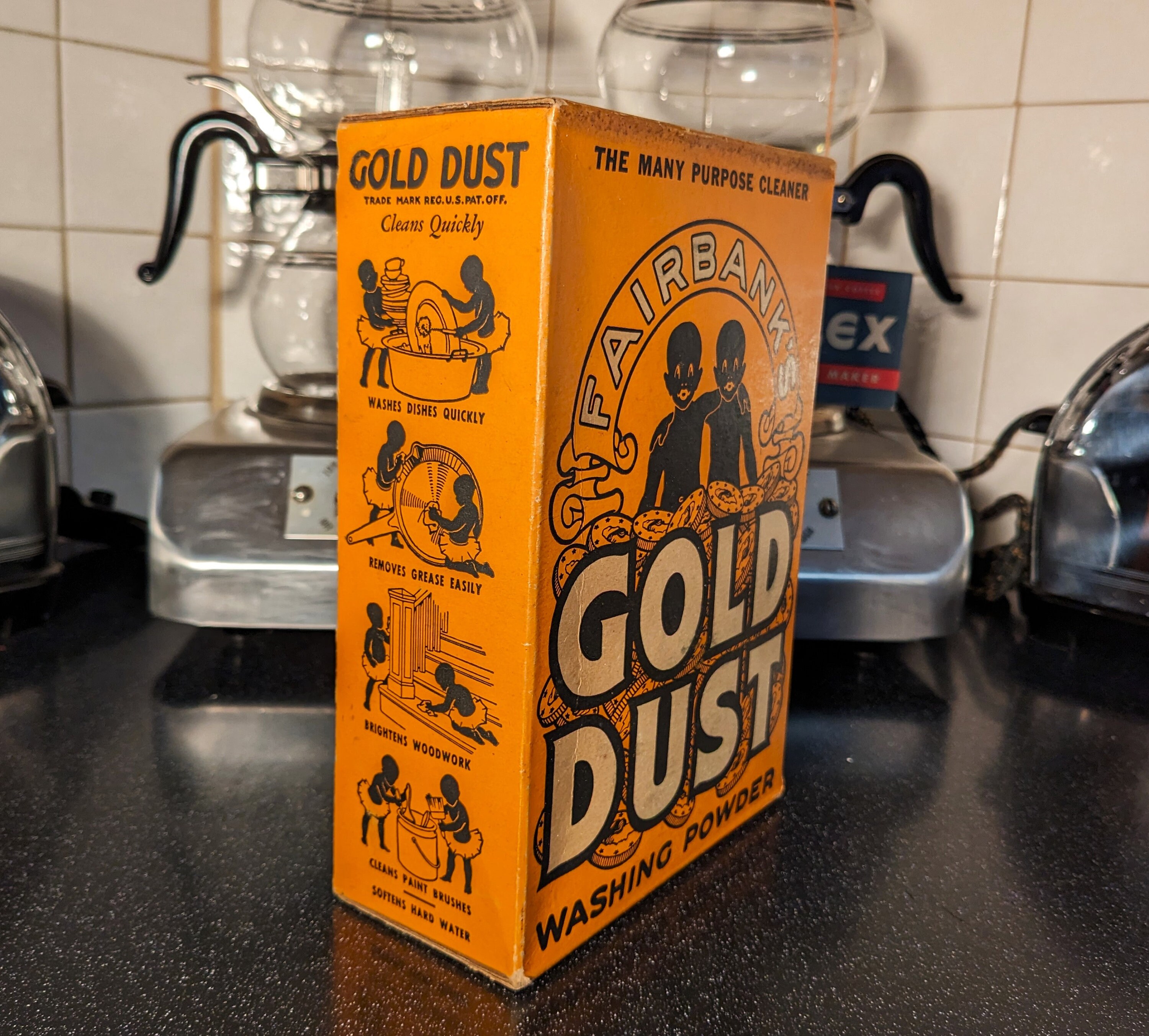 LARGE Size Vintage GOLD DUST Washing Powder Unused Unopened Retail Box ...