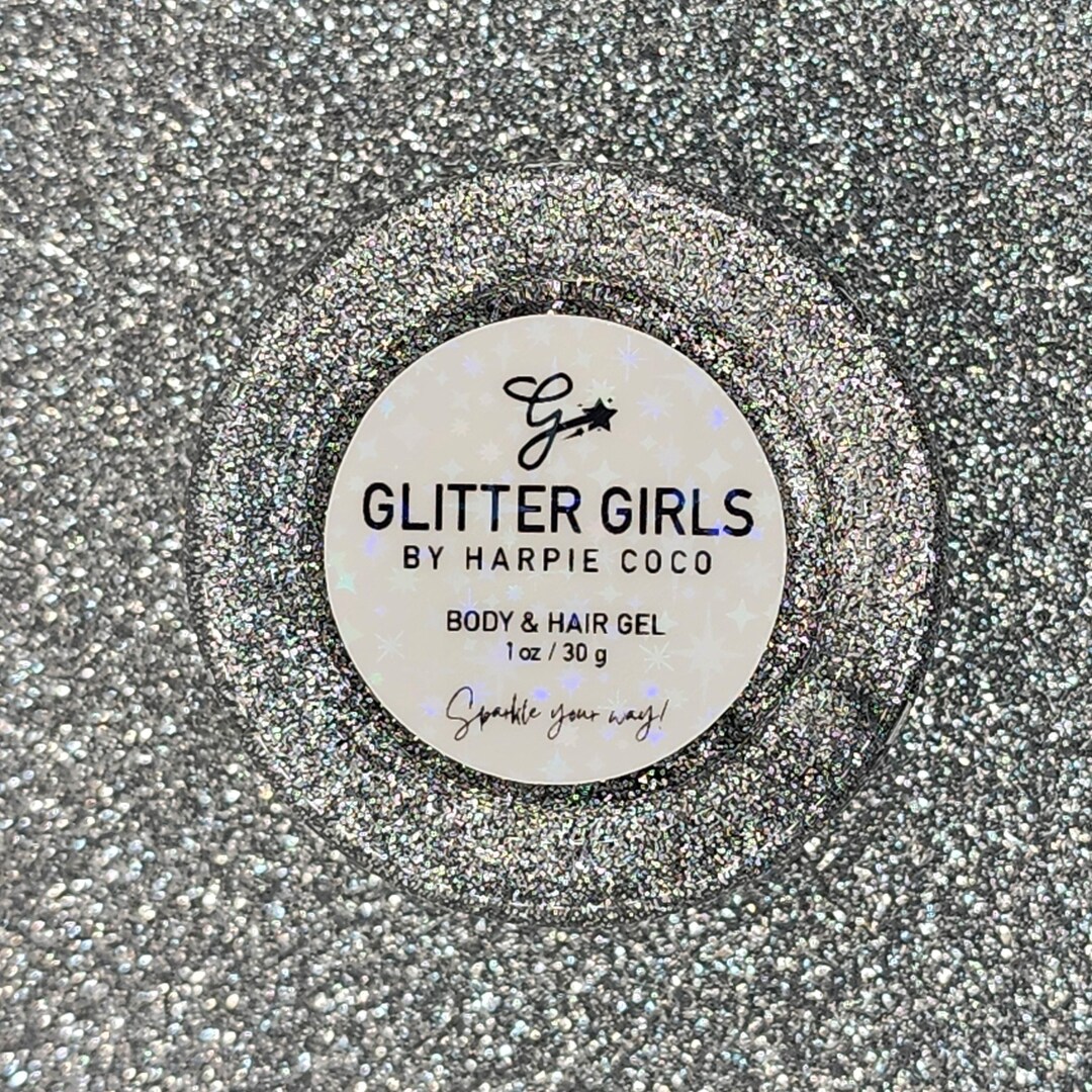 Silver Hair Gel, Competition, Performance Glitter Hair Gel, Sparkly ...