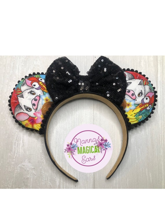 Pua and Hei Hei Ears Moana Ears Headband - Etsy