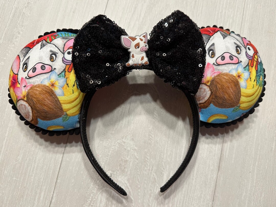 Pua and Hei Hei Ears Moana Ears Headband - Etsy