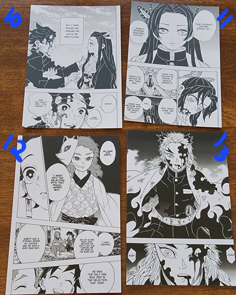 4x6 Manga Panels - Etsy